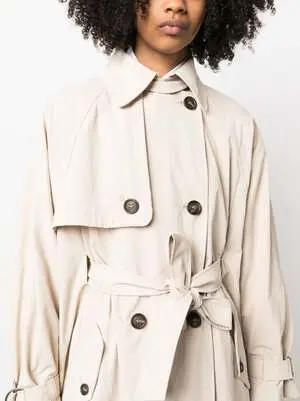 Brunello Cucinelli Buttoned Trench Coat