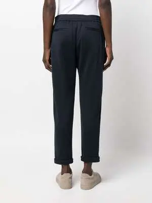 Brunello Cucinelli Cropped Drawstring-waistband Trousers