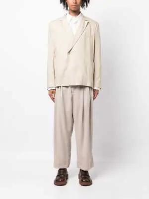 HED MAYNER Pleated Straight-leg Trousers