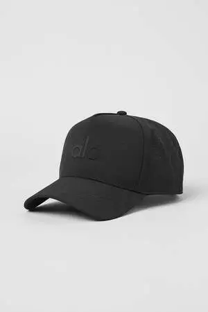 Alo Yoga Performance District Trucker Cap Black