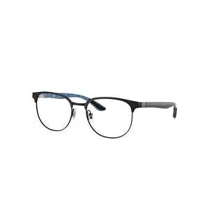 Ray-ban Optics Eyeglasses Frame - Dark Carbon On Blue