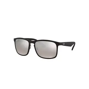 Ray-ban Chromance Square Frame Sunglasses - Black