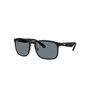 Ray-ban Chromance Square Frame Sunglasses - Matte Black