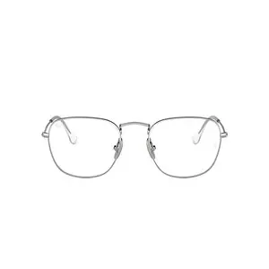 Ray-ban Frank Titanium Optics Eyeglasses Frame Clear Lenses - Silver