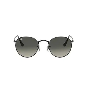 Ray-ban Round Flat Lenses Sunglasses - Black