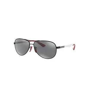 Ray-ban Scuderia Ferrari Collection Aviator Sunglasses - Black