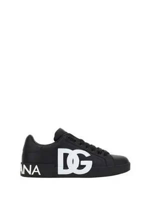 Dolce & Gabbana Dolce & Gabbana Leather Sneakers - Black
