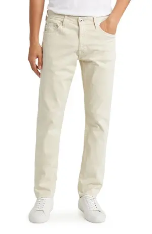 Ag Everett Sueded Stretch Sateen Straight Fit Pants Dried Spring