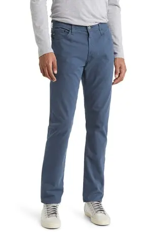 Ag Everett Sueded Stretch Sateen Straight Fit Pants Sulfur Bright Night