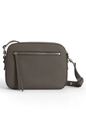 ALLSAINTS Captain Square Leather Crossbody Bag