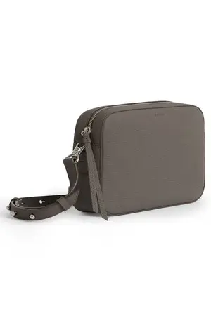 ALLSAINTS Captain Square Leather Crossbody Bag