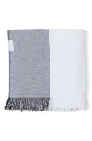 Barefoot Dreams Colorblock Organic Cotton Oversize Towel