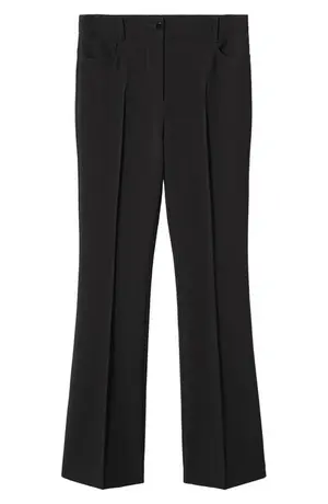 Mango Pleated Flare Trousers