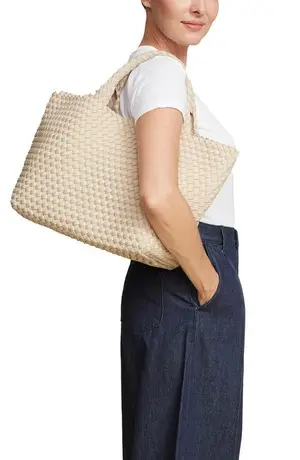 NAGHEDI St. Barths Medium Tote - Ecru