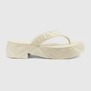 Gucci Thong Platform Sandal Rubber