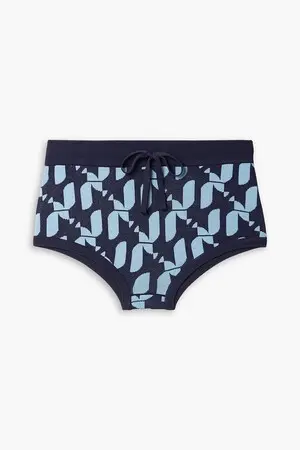 Dodo Bar Or Jacquardknit Highrise Briefs - Navy
