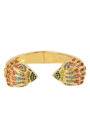Kurt Geiger Rainbow Crystal Eagle Hinged Bangle