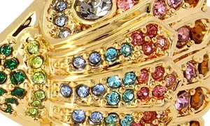 Kurt Geiger Rainbow Crystal Eagle Hinged Bangle