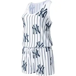 CONCEPTS SPORT New York Yankees Pinstripe Knit Romper By