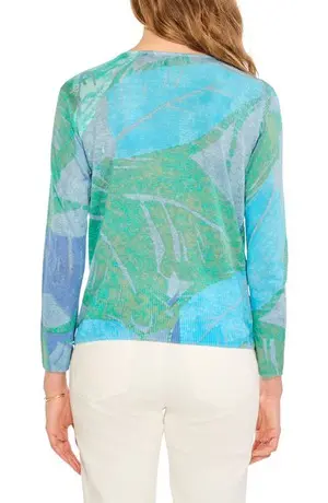 NIC+ZOE Full Bloom Knot Front Sweater