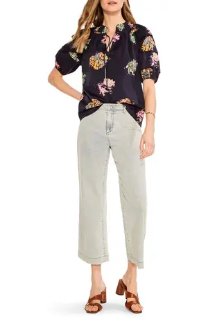 NIC+ZOE Bright Spot Smocked Neck Top