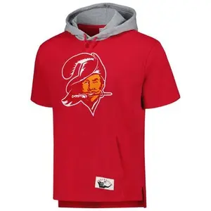 Mitchell & Ness Tampa Bay Buccaneers Postgame Short Sleeve Hoodie