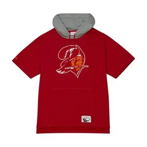 Mitchell & Ness Tampa Bay Buccaneers Postgame Short Sleeve Hoodie