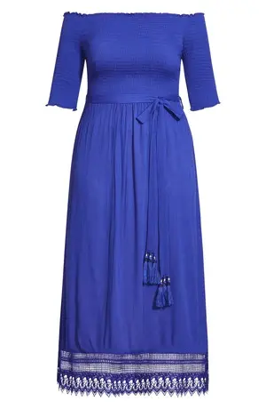 City Chic Mika Off-the-shoulder Maxi Dress