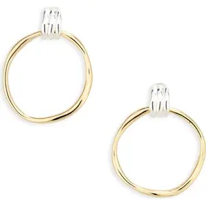 Argento Vivo Hoop Earrings - Gold/ Sil