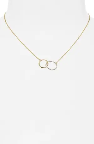 Argento Vivo Circle Link Necklace