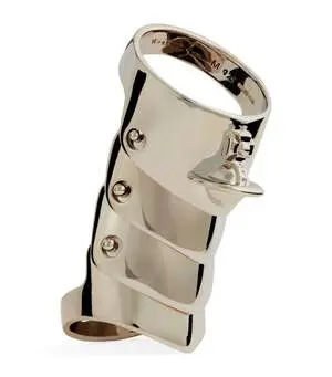 VIVIENNE WESTWOOD Sterling Armour Ring - Silver