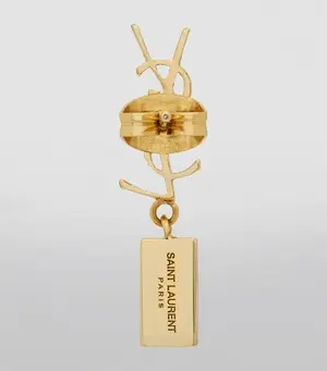 Saint Laurent Crystal-embellished Cassandre Single Earring