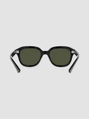 Ray-ban Erik 51mm Square Sunglasses - Black