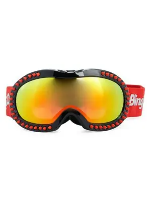 BLING2O Spiked Snow Goggles - Red - Red