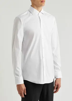 BOSS Cotton-blend Shirt - White