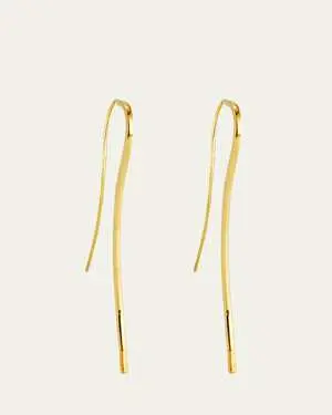 V.BELLAN Nikki Bar Earrings With 18k Yellow Gold Plating - 18k Vermeil Over Ss