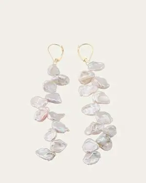 V.BELLAN Jo Pearl Drop Earrings - Gold
