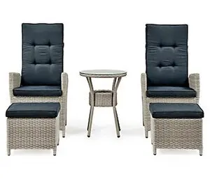 ALATERRE FURNITURE Haven Recliners With Ottoman And Table - One-color