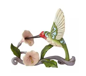 JIM SHORE Enesco Hummingbird With Flower - One-color