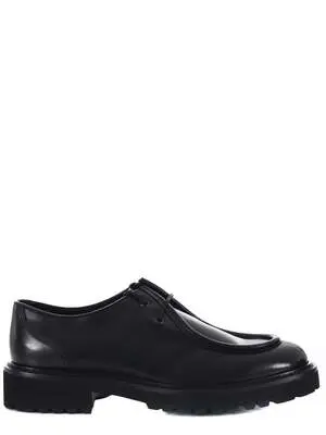 DOUCAL'S Leather Derby Shoes - Black