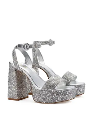 Larroude Dolly Ankle Strap Platform High Heel Sandals