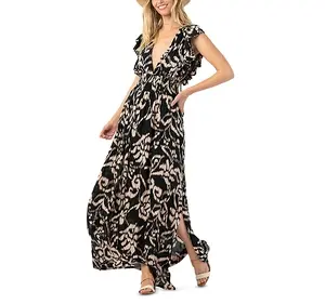 Tiare Hawaii Dahlia Tie Dye Cover Up Maxi Dress