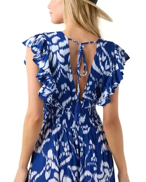 Tiare Hawaii Dahlia Tie Dye Cover Up Maxi Dress