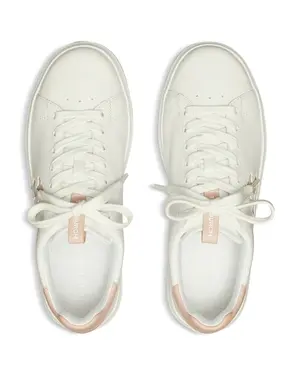 Tory Burch Double T Howell Court Sneakers - Titanium/shell Pink