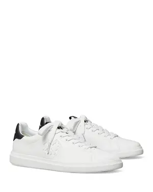 Women's White Lace Up Sneakers