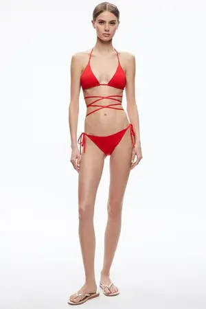 Alice + Olivia Kira Reversible String Bikini Top