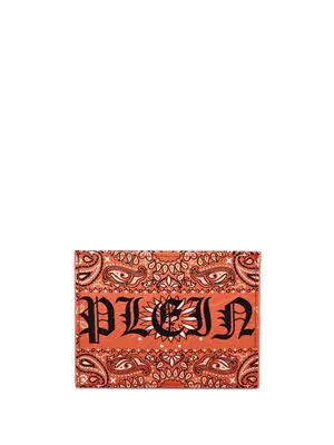Philipp Plein Gothic Plein Paisley-print Cardholder - Orange