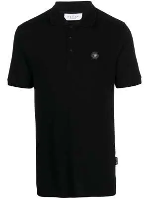 Men's Philipp Plein Black Polos
