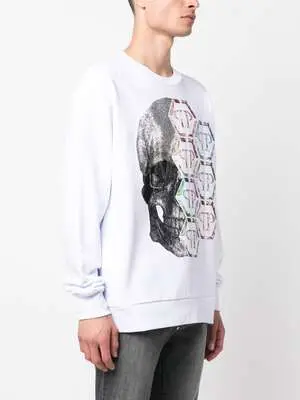 Philipp Plein Skull-print Crew-neck Sweatshirt