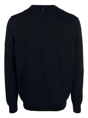 BILLIONAIRE Monogram-embroidered Knitted Jumper - Blue